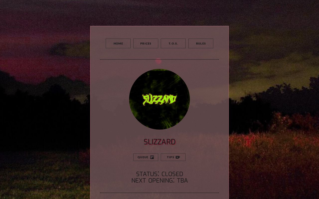 SLIZZARD'S COMMISSIONS